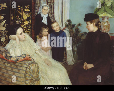 Emily Shanks Employing a Governess Stock Photo - Alamy