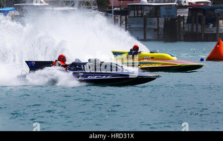 Hydroplane Racing Boat with roostertail, Detroit Gold Cup, Detroit ...