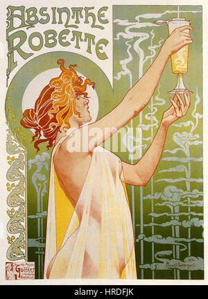 Absinthe Robette advertisement Stock Photo - Alamy