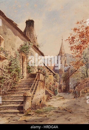 Carl Wenkel Zajicek Sommertag in Schwallenbach in der Wachau Stock ...