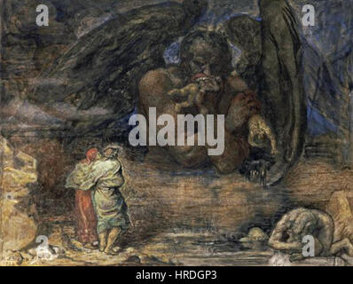 Dante and Virgil in Hell. Museum: Musée d'Orsay, Paris Stock Photo - Alamy