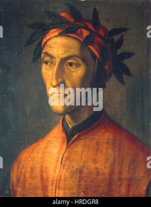 This portrait of Dante Alighieri, the renowned Italian poet and ...
