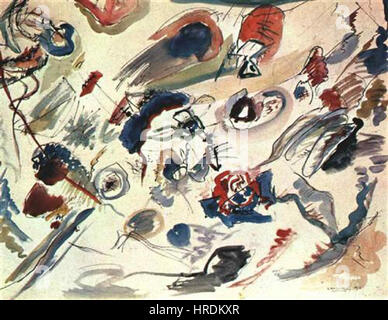 Wassily Kandinsky, First abstract watercolor, 1910 Stock Photo - Alamy