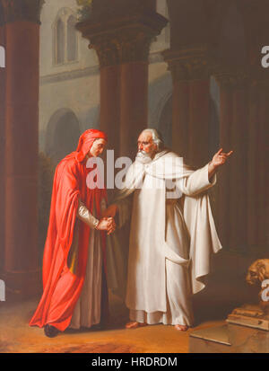 This artwork depicts Dante Alighieri, the Italian poet and philosopher ...