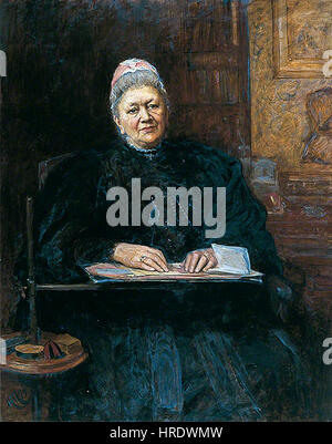 Herman G. Herkomer Portrait of Mrs Phoebe Lankester (1895 Stock Photo ...