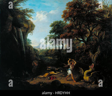 'Cadmus Killing the Dragon' is a painting by Francesco Zuccarelli ...