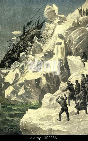 'The Sphinx of the Ice Fields' by George Roux is an illustration from ...