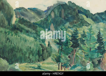 Samuel Finkelstein - Mountain landscape 1925 Stock Photo - Alamy