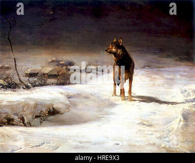 Wilk Alfred Wierusz-Kowalski is a painting by the renowned Polish ...