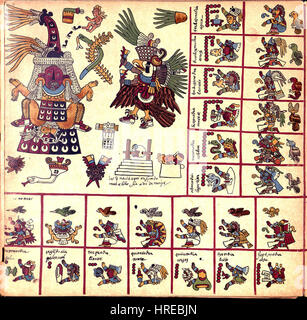 Codex Borbonicus (p. 6 Stock Photo - Alamy