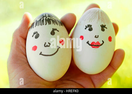 Hand-painted and hand decorated egg shells to celebrate Easter at the ...
