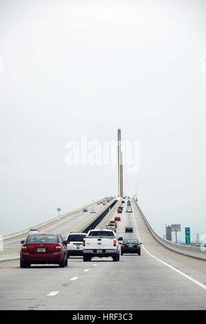 Tampa Sunshine Skyway Bridge world s longest cable stayed concrete ...