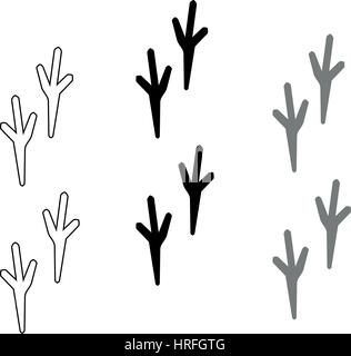 hen trace vector design isolated on white background Stock Vector Image ...