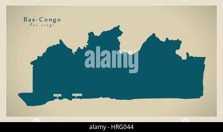 Boma city map, Democratic Republic of the Congo - Topographic vector ...