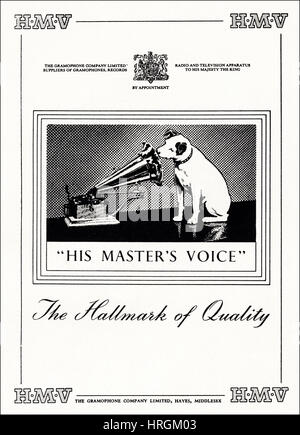 1950s The Gramophone magazine advertisement for HMV recording of The ...
