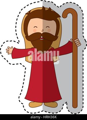cartoon joseph man father christianity Stock Vector Image & Art - Alamy