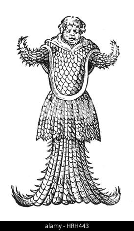 Sea Monk, Legendary Monster, 16th Century Stock Photo: 135095957 - Alamy
