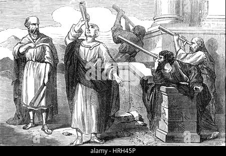 Ancient Astronomers Stargazing Stock Photo - Alamy