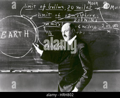 Robert Goddard, an American inventor of the first liquid-fueled Stock ...