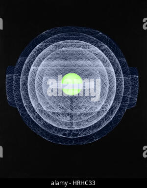 Uranium-235 atom model Stock Photo - Alamy