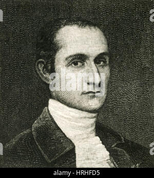 Portrait of John Jay, founding father of the United States, 1790 Stock ...