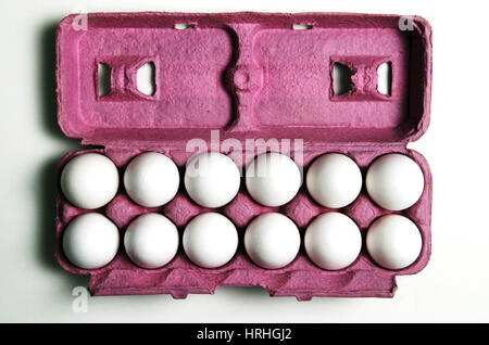 One Dozen = 12 Eggs Stock Photo - Alamy