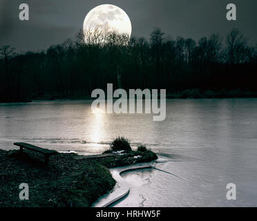 Beautiful Scenery of Pond at Blue Moon Valley in Lijiang, China Stock ...