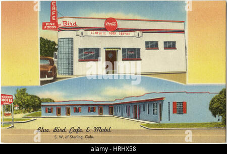 Blue Bird Cafe & Motel, s. w. of Sterling, Colo. , Restaurants, Tichnor ...