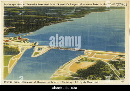 Ducks-eye view of Kentucky Dam and Lake 'America's Largest Man-made ...