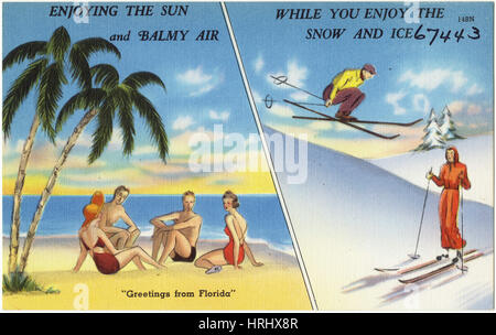 Enjoying the sun and balmy air, while you enjoy the snow and ice ...