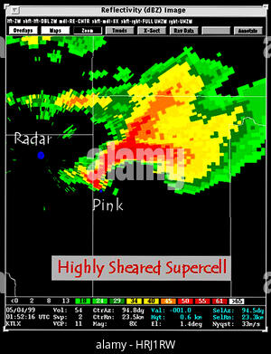 Tornado Hook Echo Stock Photo - Alamy