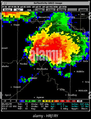 Tornado Hook Echo Stock Photo - Alamy