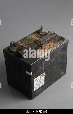 Corroded automotive battery Stock Photo - Alamy