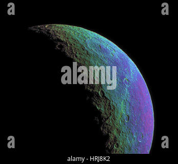 Saturn's Moon Rhea Stock Photo - Alamy