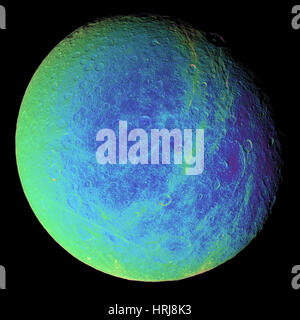 Saturn's Moon Rhea Stock Photo - Alamy