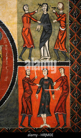 Altar frontal Durro Catalonia Medieval Romanesque 12th century Chapel ...
