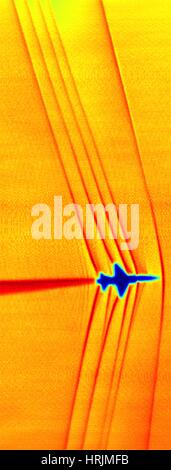 Supersonic Jet Shock Wave, Schlieren Image Stock Photo - Alamy