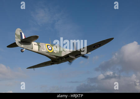 The replica of Spitfire W3644 at Lytham St Annes, Lancashire. The ...