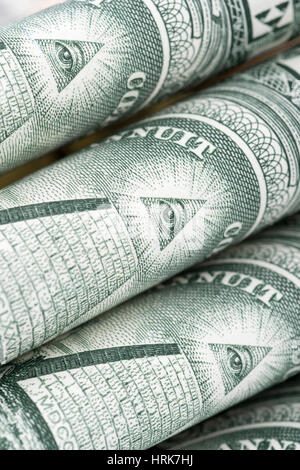 US One Dollar Note Reverse Stock Photo - Alamy