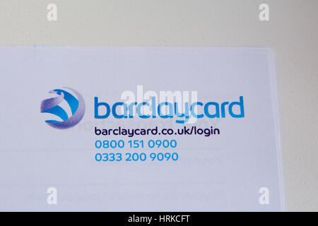 Barclaycard Credit Card Monthly Statement Stock Photo - Alamy