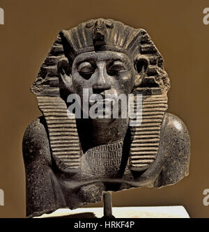 Statue of Pharaoh Amenemhat III. Granite. Middle Kingdom, 12th Dynasty ...