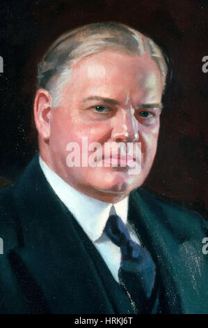 Former President Herbert Hoover (1874-1964), U.S. President Stock Photo ...