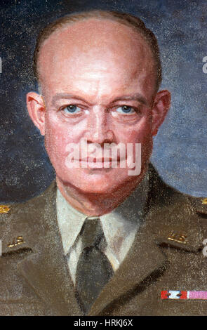 Dwight David 'Ike' Eisenhower (1890-1969) American soldier and 34th ...