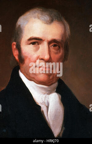 Portrait of John Marshall (1755-1835) fourth Chief Justice of the ...