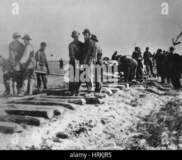Building the Transcontinental Railroad, 1868 Stock Photo - Alamy