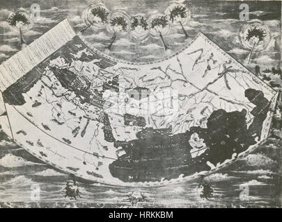 Ptolemy's World Map Stock Photo: 135088130 - Alamy