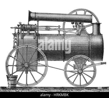 Steam Powered Traction Engine, 19th Century Stock Photo - Alamy