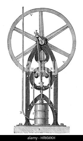 Vertical Steam Engine, 19th Century Stock Photo - Alamy
