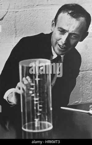Photograph of James Watson (1928-) an American molecular biologist ...