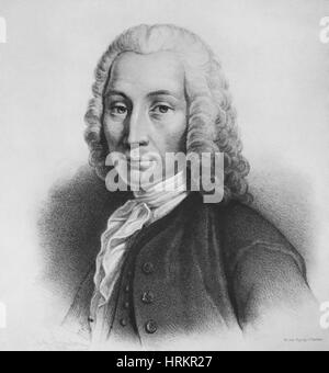 Portrait of Anders Celsius (1701-1744) a Swedish astronomer, physicist ...